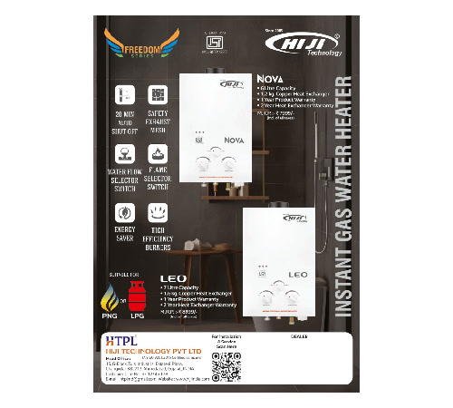 HIJI ORION Instant Gas Water Heater | Energy-Efficient & Low Gas ...